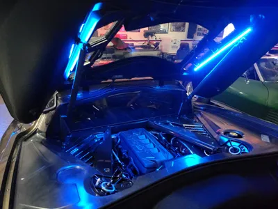 C8 Corvette, Complete Engine Bay RGB LED Lighing Kit with Controller